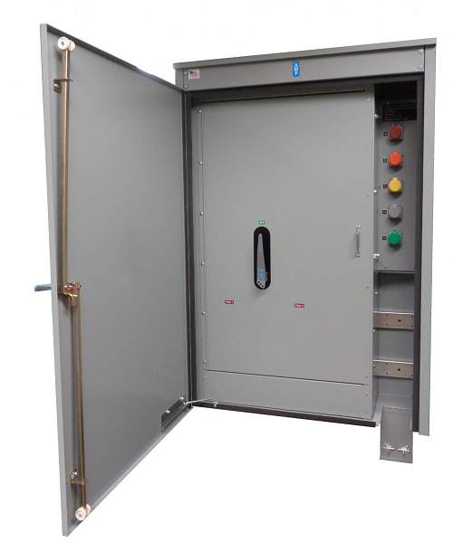 AMP | Generator Termination Cab. W/ Manual Transfer & Camlocks